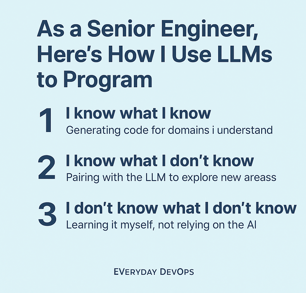 As a Senior Engineer, Here’s How I Actually Use LLMs to Program